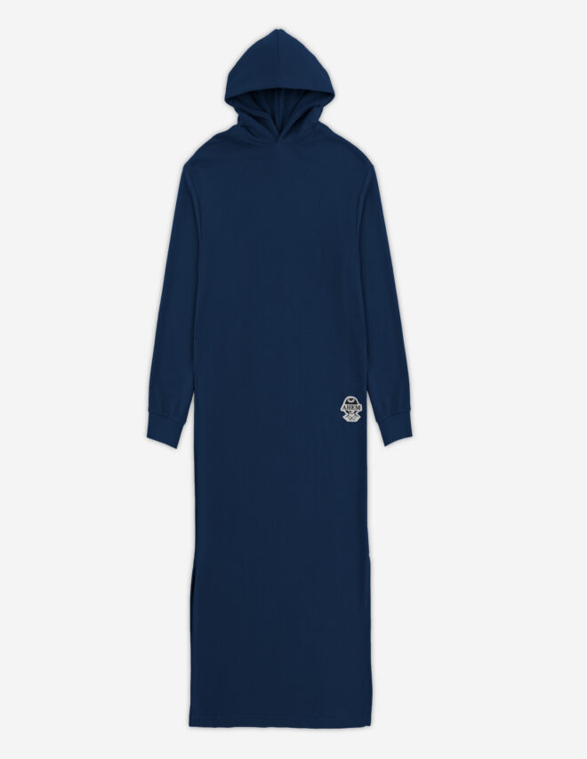 LOGO HEAD PATCH LONG HOODIE DRESS - Ahem Conservation Society